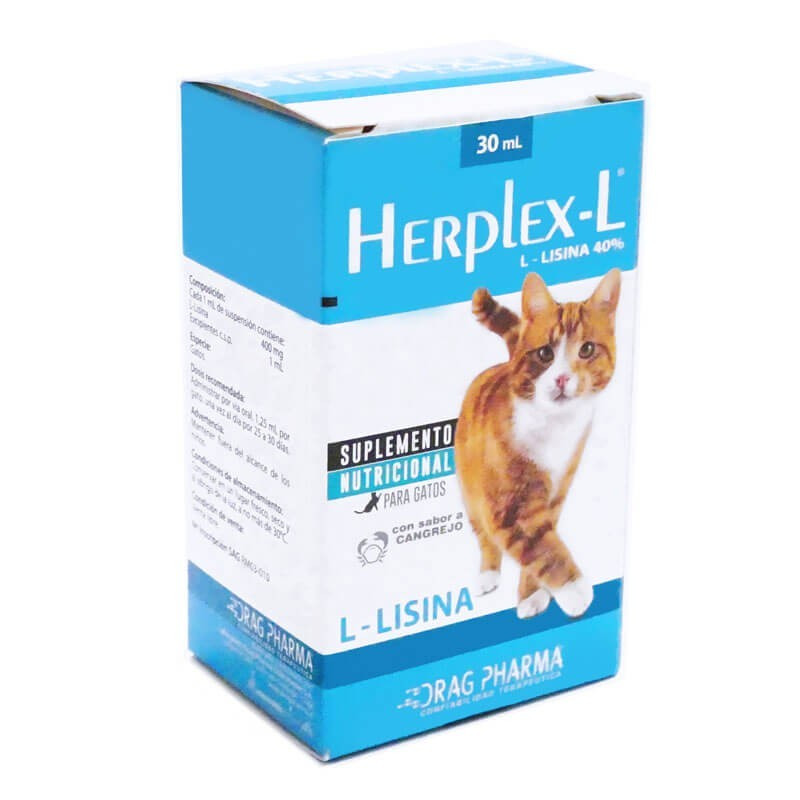Herplex- L. Sumplemento nutricional para Gatos. 30mL - Calico Tienda