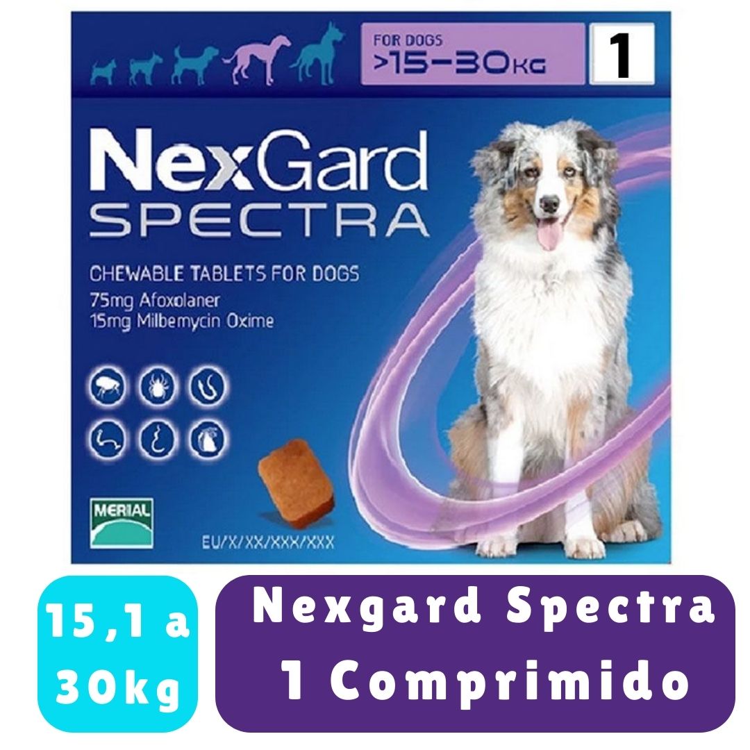 NexGard Spectra® - Perros entre 15,1 a 30kg - Calico Tienda